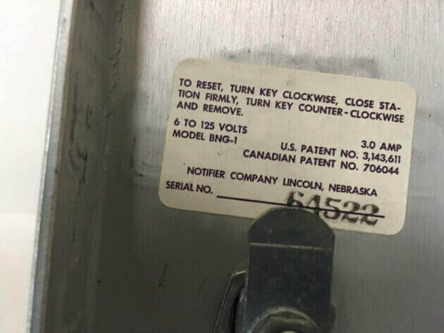 Notifier BNG-1 - FireAlarms.tv - jjinc24/U8oL0's Fire Alarm Collection ...