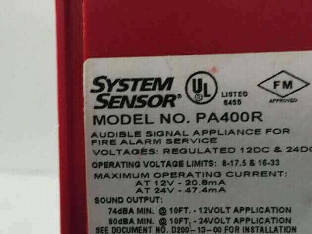 System Sensor PA400R - FireAlarms.tv - jjinc24/U8oL0's Fire Alarm ...