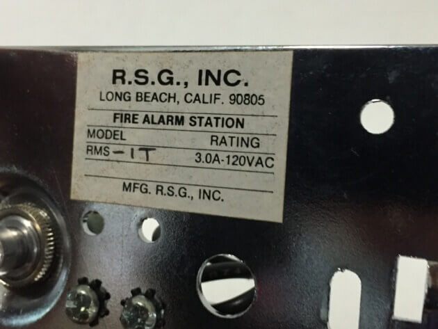RSG RMS-1T - FireAlarms.tv - jjinc24/U8oL0's Fire Alarm Collection ...